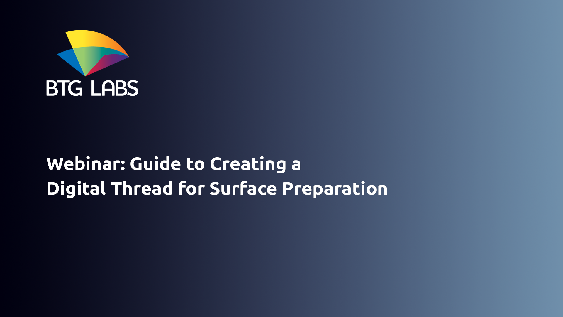 Webinar: Creating a Digital Thread for Surface Preparation